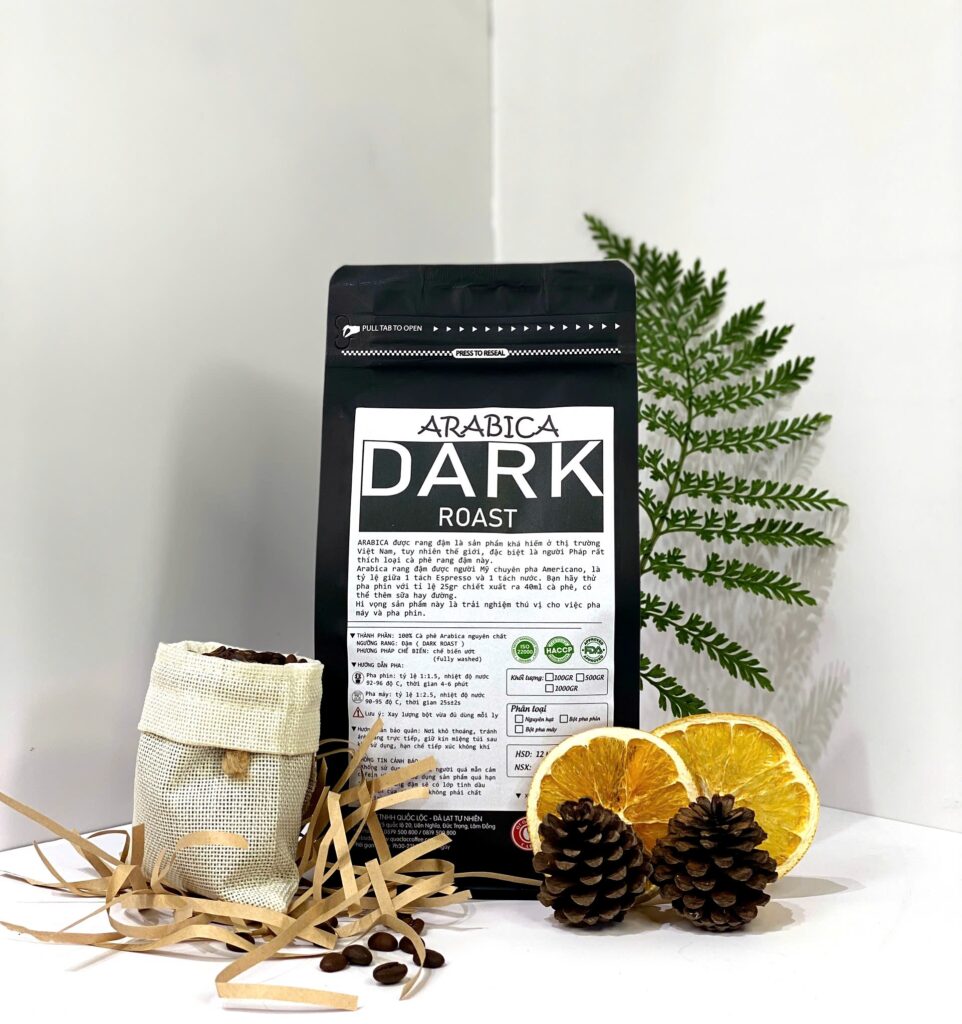 ARABICA DARK ROAST 500gr - Quốc Lộc Coffee